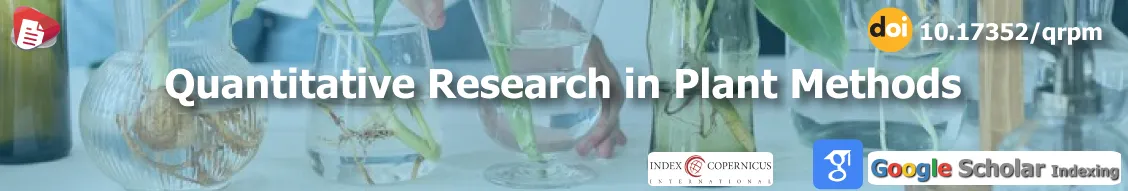 Quantitative Research in Plant Methods